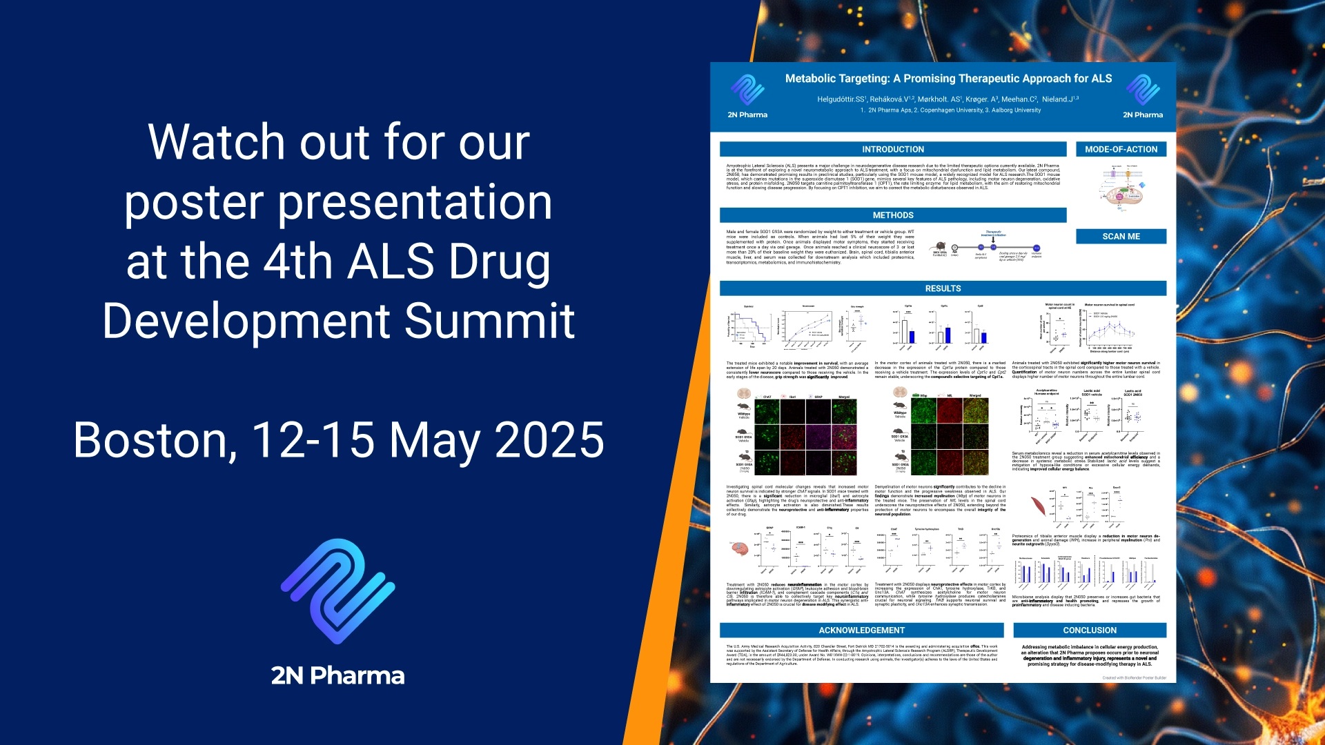 Poster Presentation at the 4th ALS Drug Discovery Summit - 2N Pharma